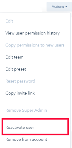 Removing users in HubSpot - different to simply Deactivating by why?
